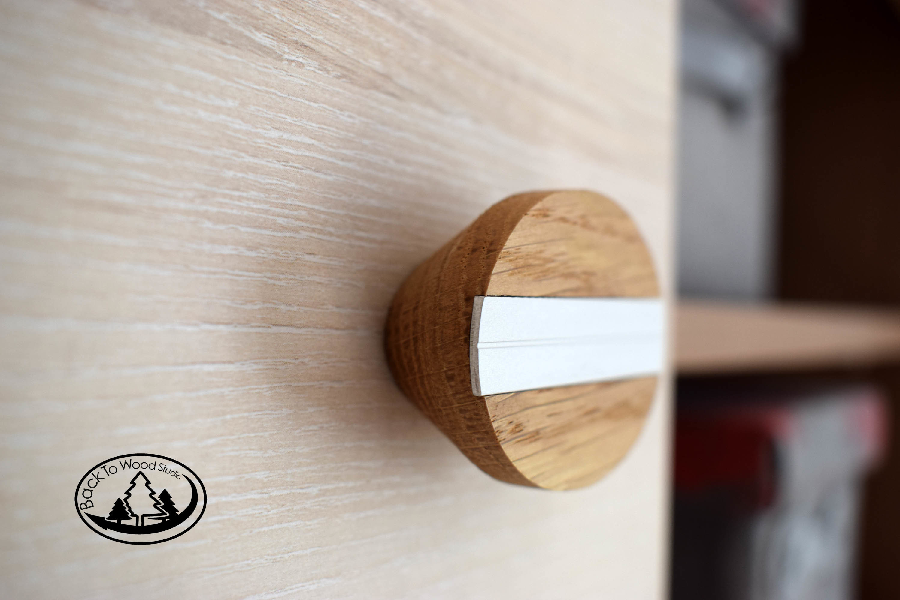 Wooden Oval Handles With Single Silver Decor Wood Drawer - Etsy