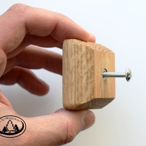 Wooden Square Handles, Wood Engraving Pattern, Wood Drawer Knobs, Oak ...