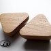 Wooden Triangular Handles, Wood Drawer Knobs, Oak Triangle Handle ...