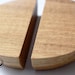 Wooden Half Circle Handles Wood Drawer Knobs Oak Half Moon - Etsy