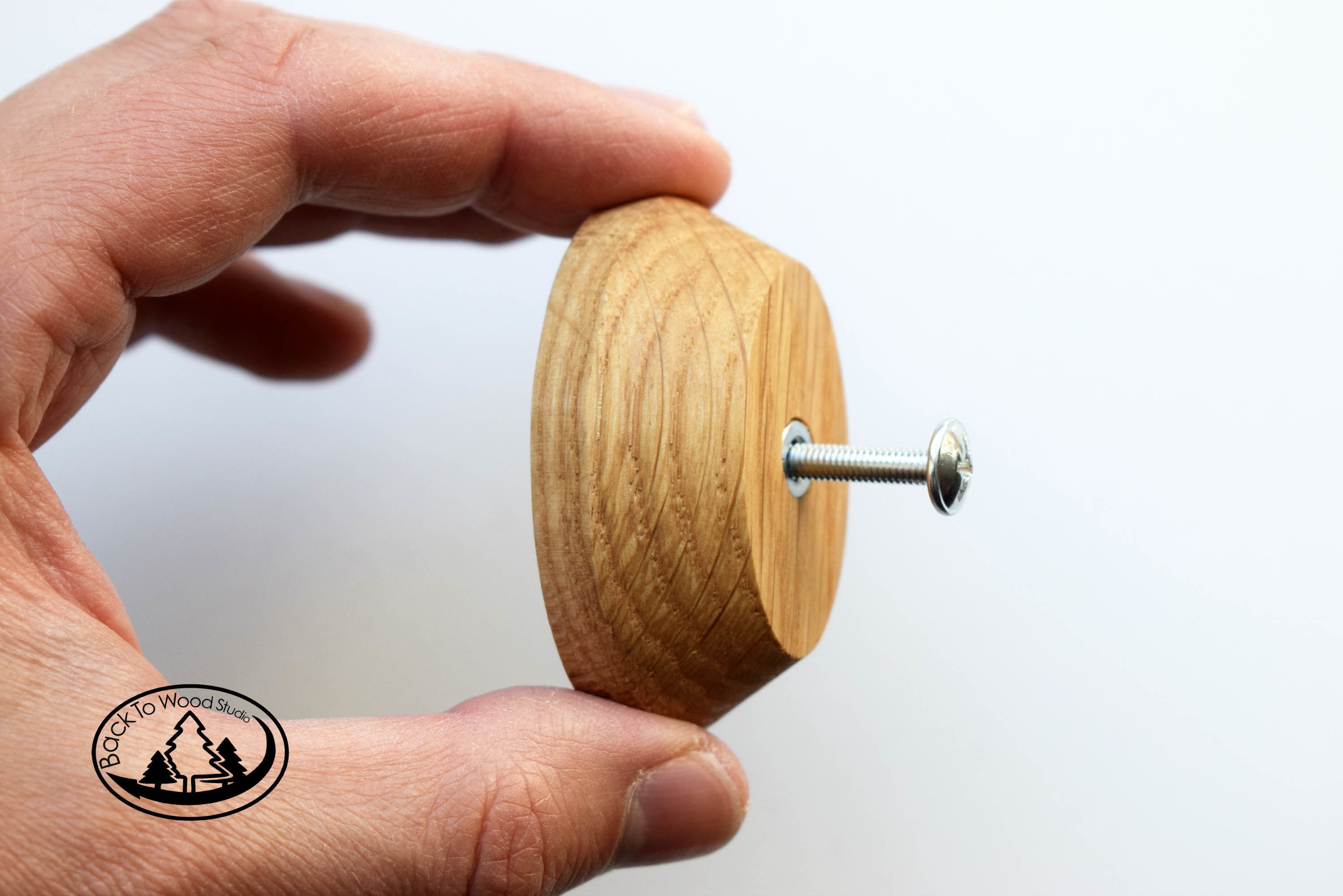 Wooden Oval Handles With Single Silver Decor Wood Drawer - Etsy