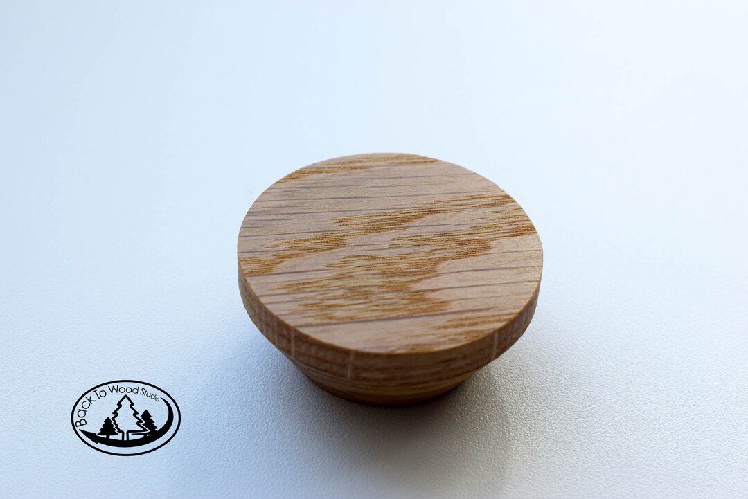 Wooden Round Handles 1.5 Inch, Set of 2 for Laura - Etsy