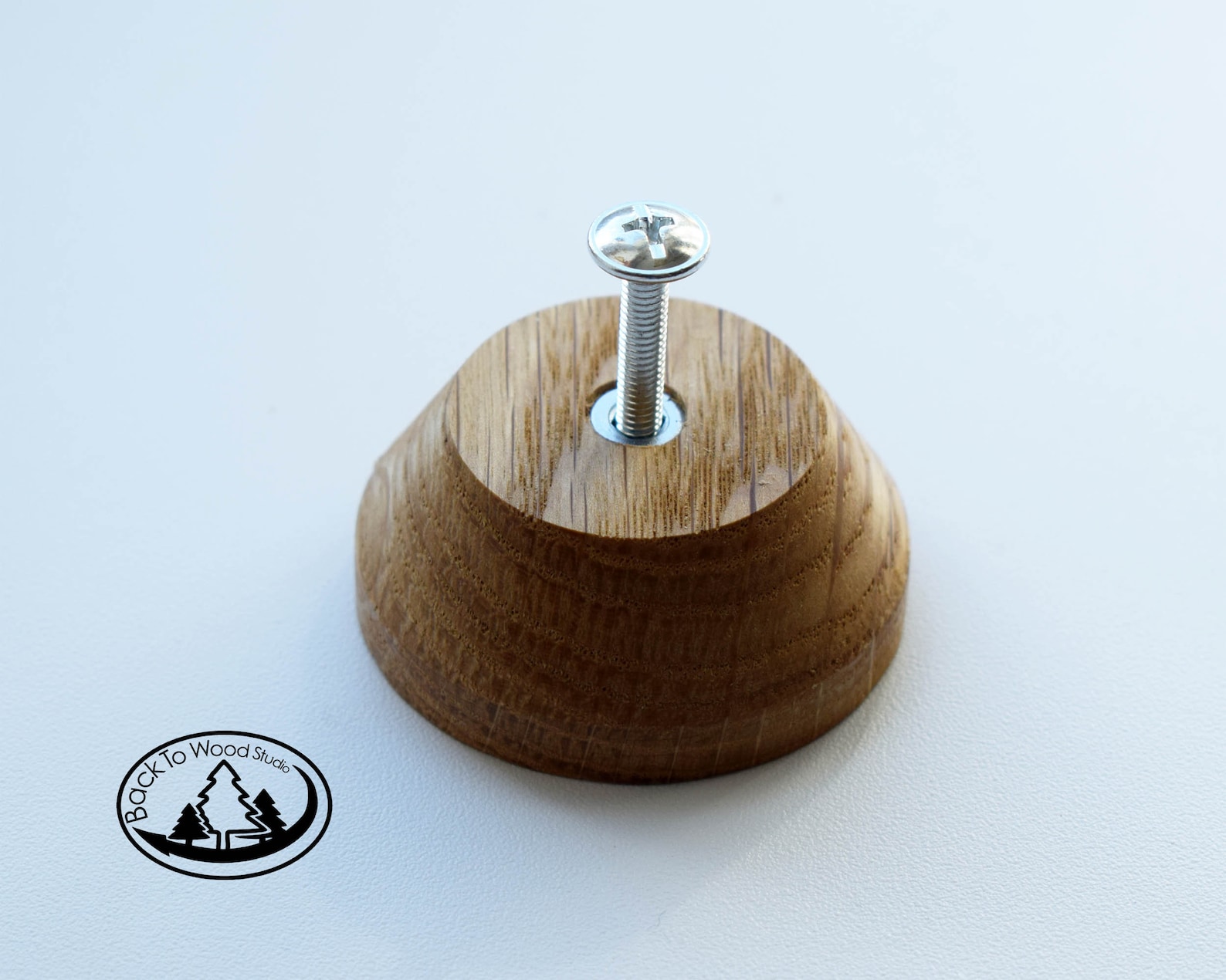 Wooden Round Handles Wood Drawer Knobs Oak Circle Handle - Etsy