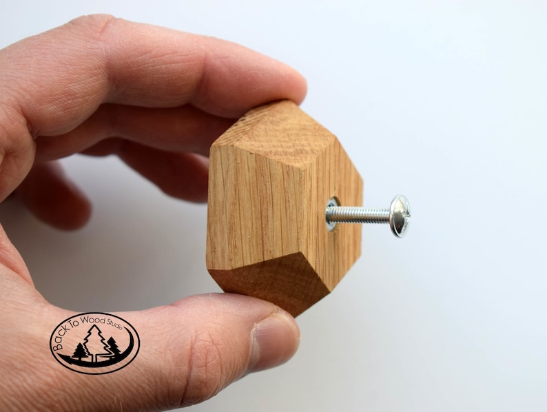 Wooden Hexagonal Handles, Wood Engraving Pattern ,wood Drawer Knobs ...