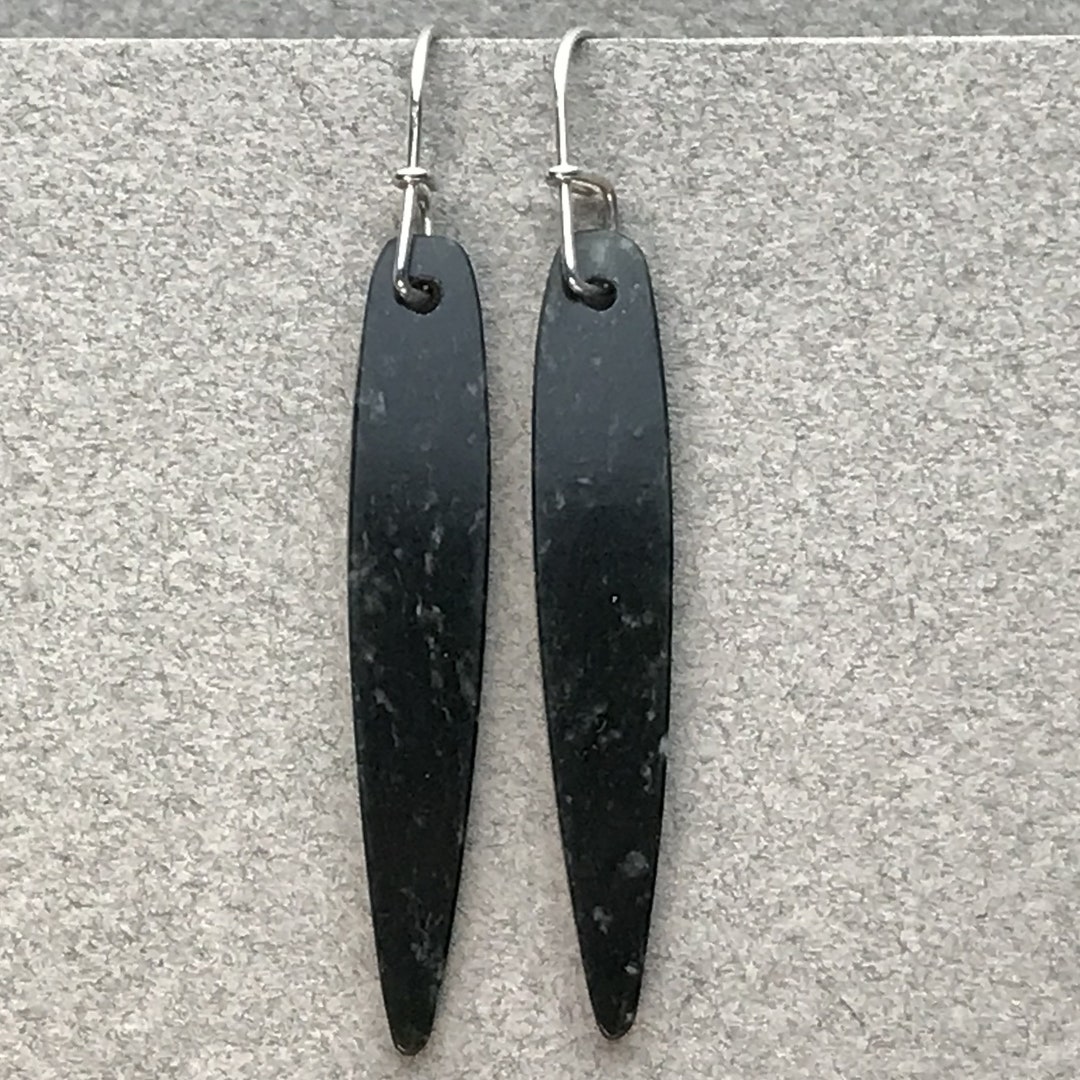 Hand Made Jade Earrings Dark Olive Green Wyoming Jade - Etsy