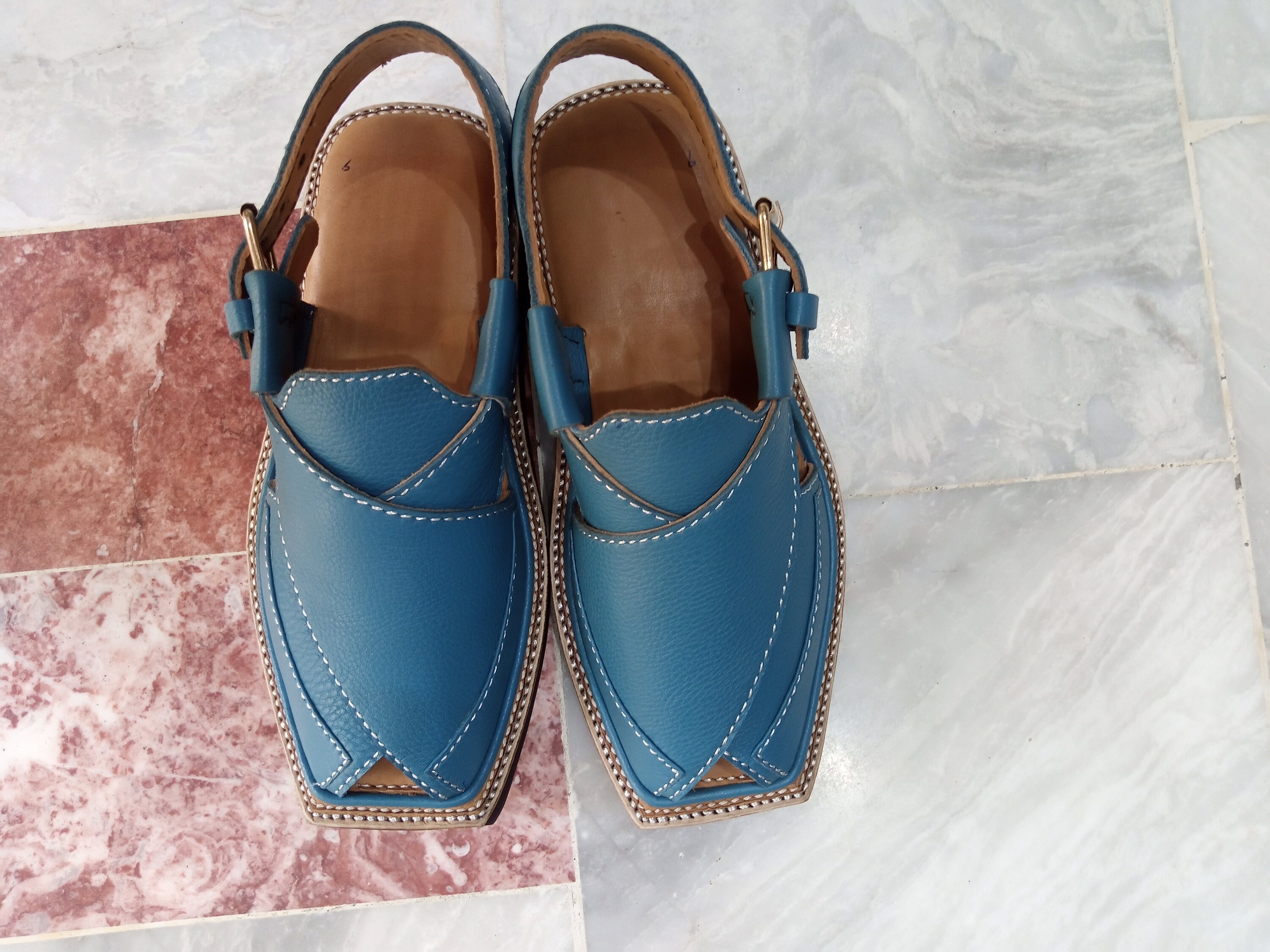 Kaptaan Sandals Mens Peshawari Chappal Stitched Shoes Boys Traditional ...