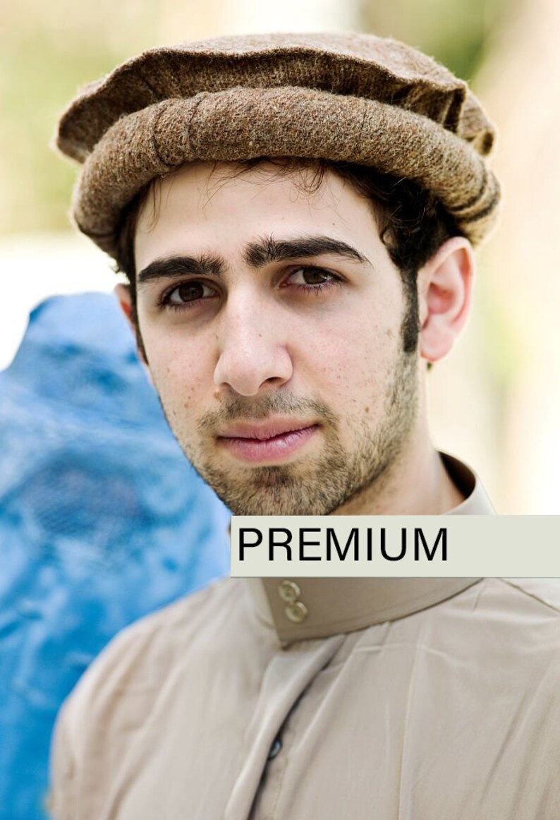 Pakol Pakul Afghan Donut Hat Beret Chitral Chitrali Pashtun Patu Shawl ...