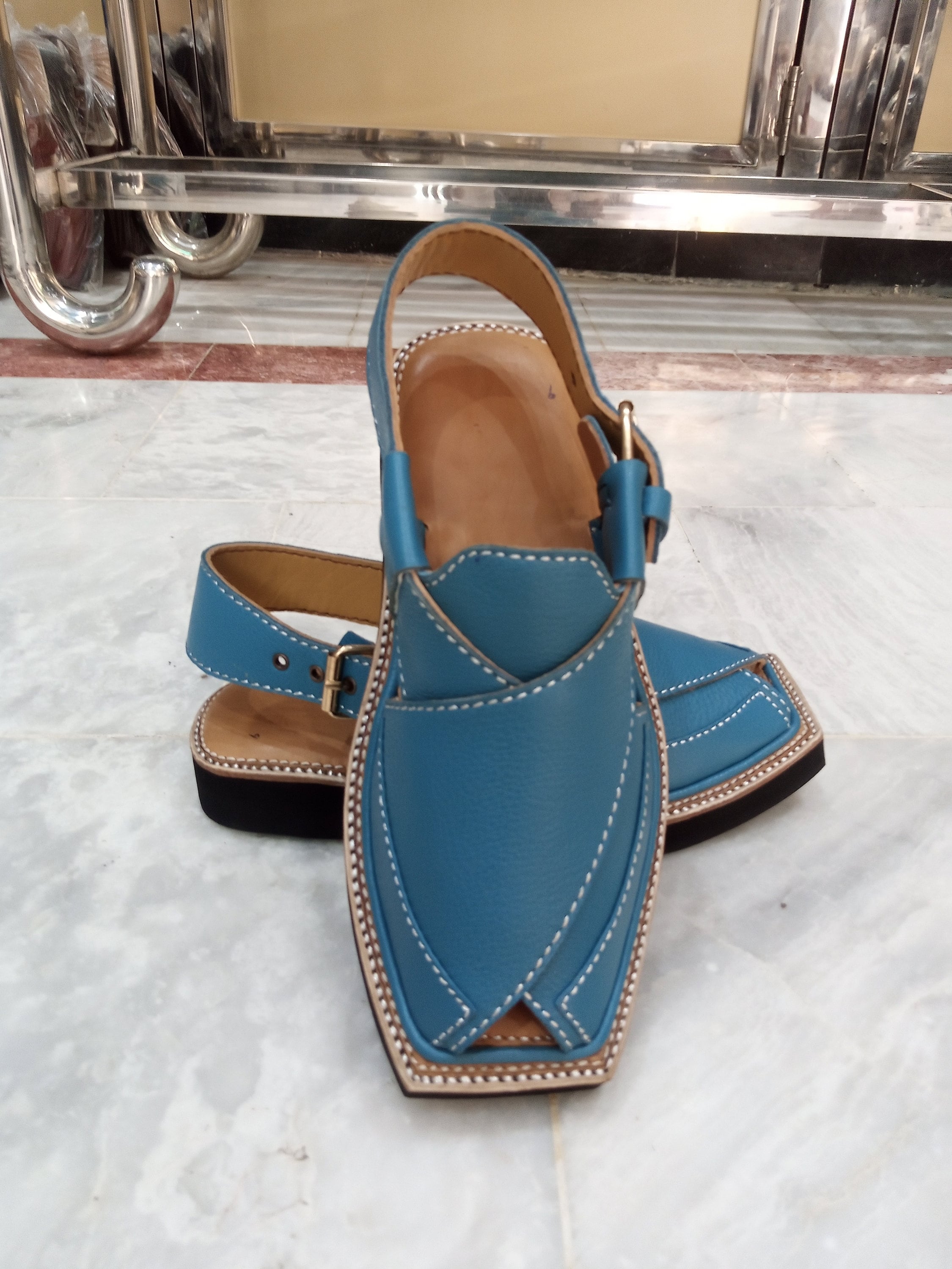 Kaptaan Sandals Mens Peshawari Chappal Stitched Shoes Boys Traditional ...