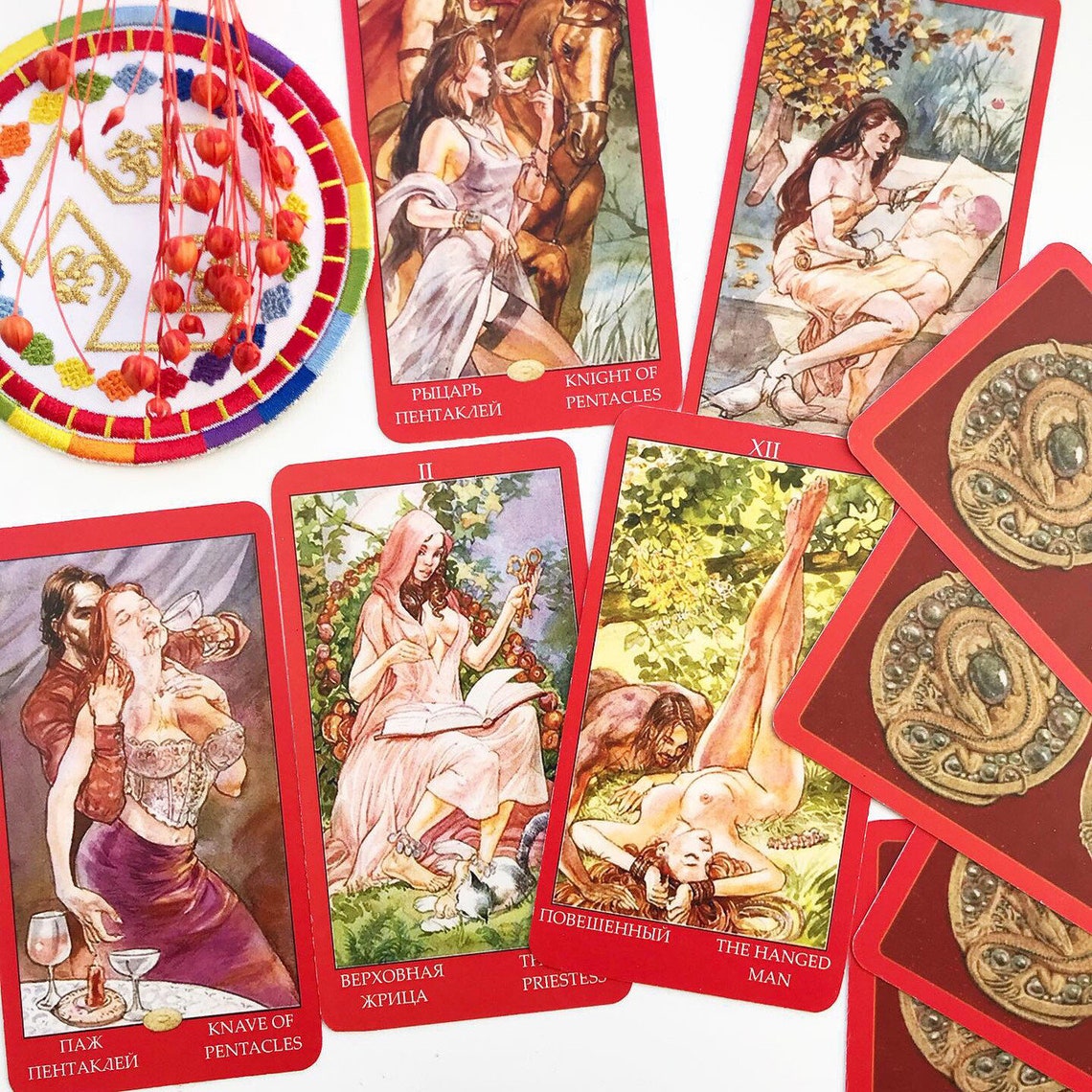 Sexual Tarot Magic Deck 78 Cards Erotic Sexy Oracle Love Tarot Etsy