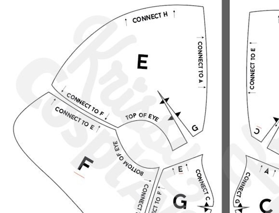 Splicer Bunny Mask Pattern - Etsy