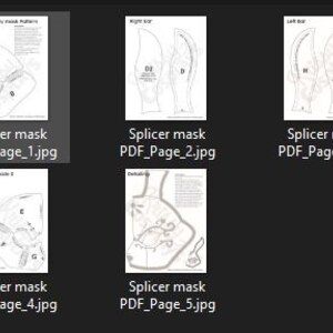 Splicer Bunny Mask Pattern - Etsy