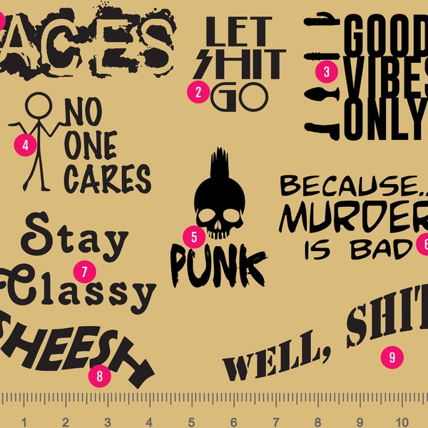 Random Decals - Etsy