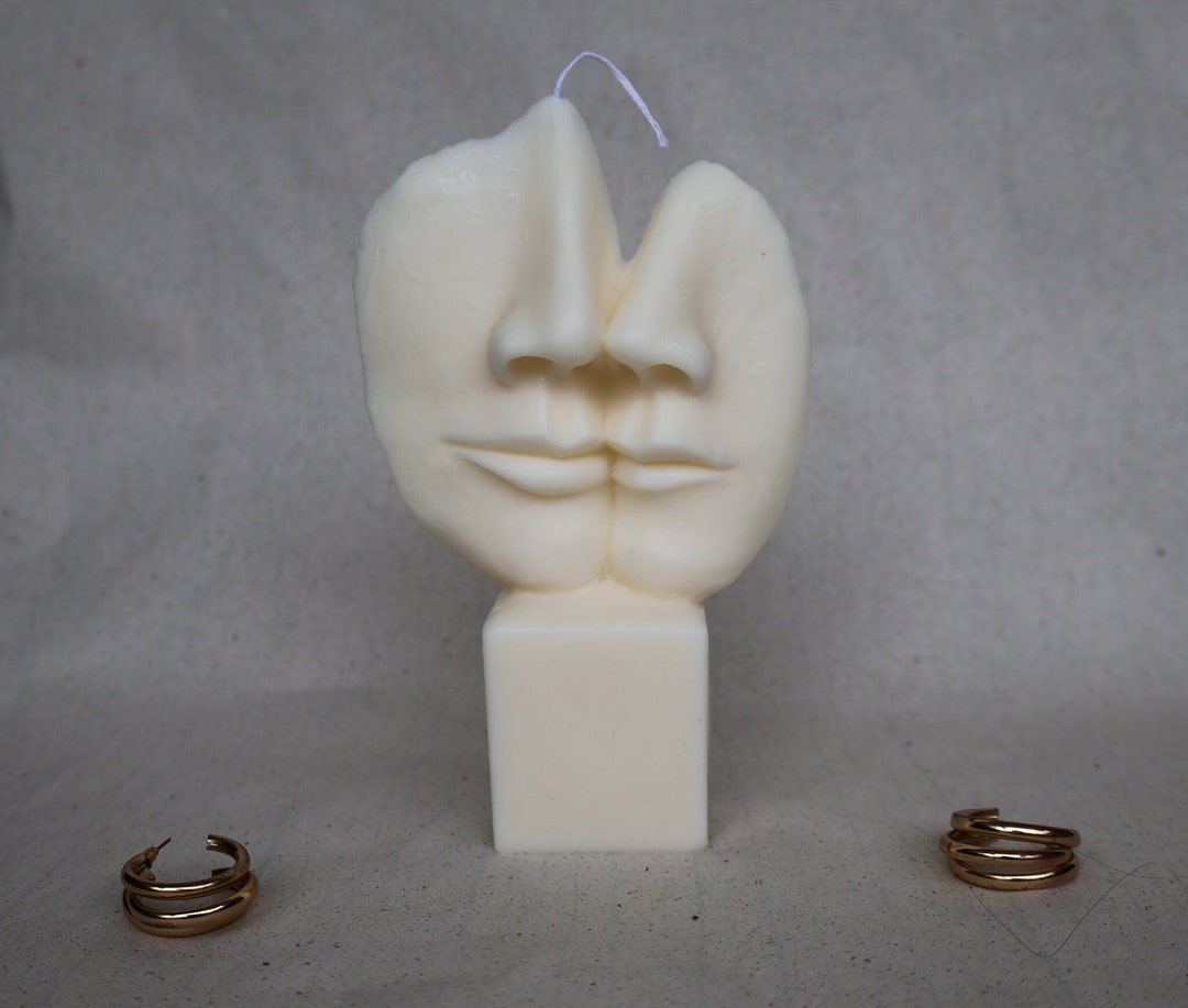 Double Faces Candle Romantic Ambiance Extra Large Candles Stone Face ...