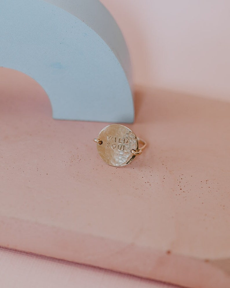 Customized Quote Ring, Personalized Inspiration Ring, Personalized ...