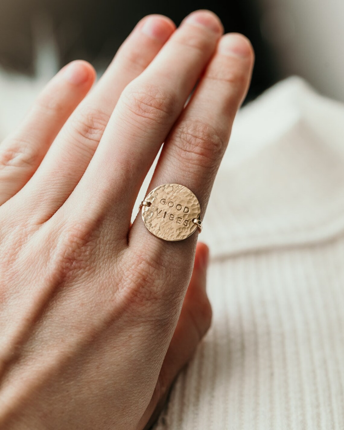 Customized Quote Ring, Personalized Inspiration Ring, Personalized ...