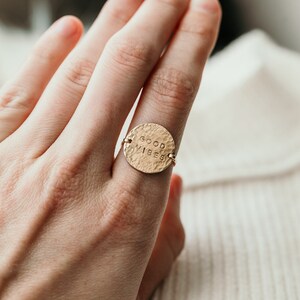 Customized Quote Ring, Personalized Inspiration Ring, Personalized ...