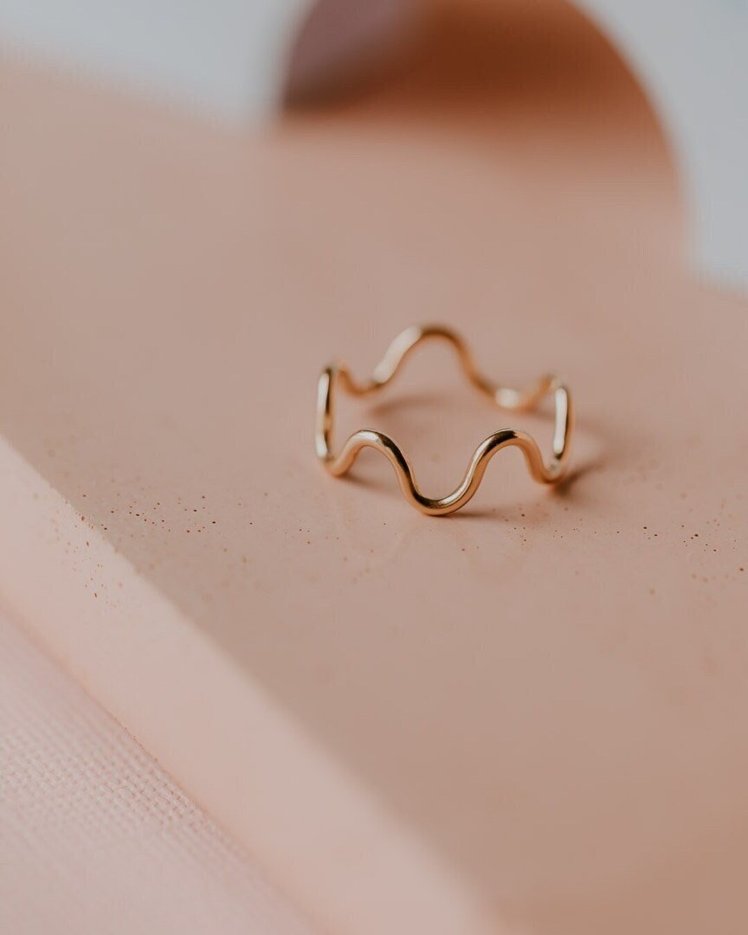 Squiggle Ring | Gold Wave Ring | Gold Squiggle Ring | Wavy Ring | Silver Squiggle Wave Ring - Etsy
