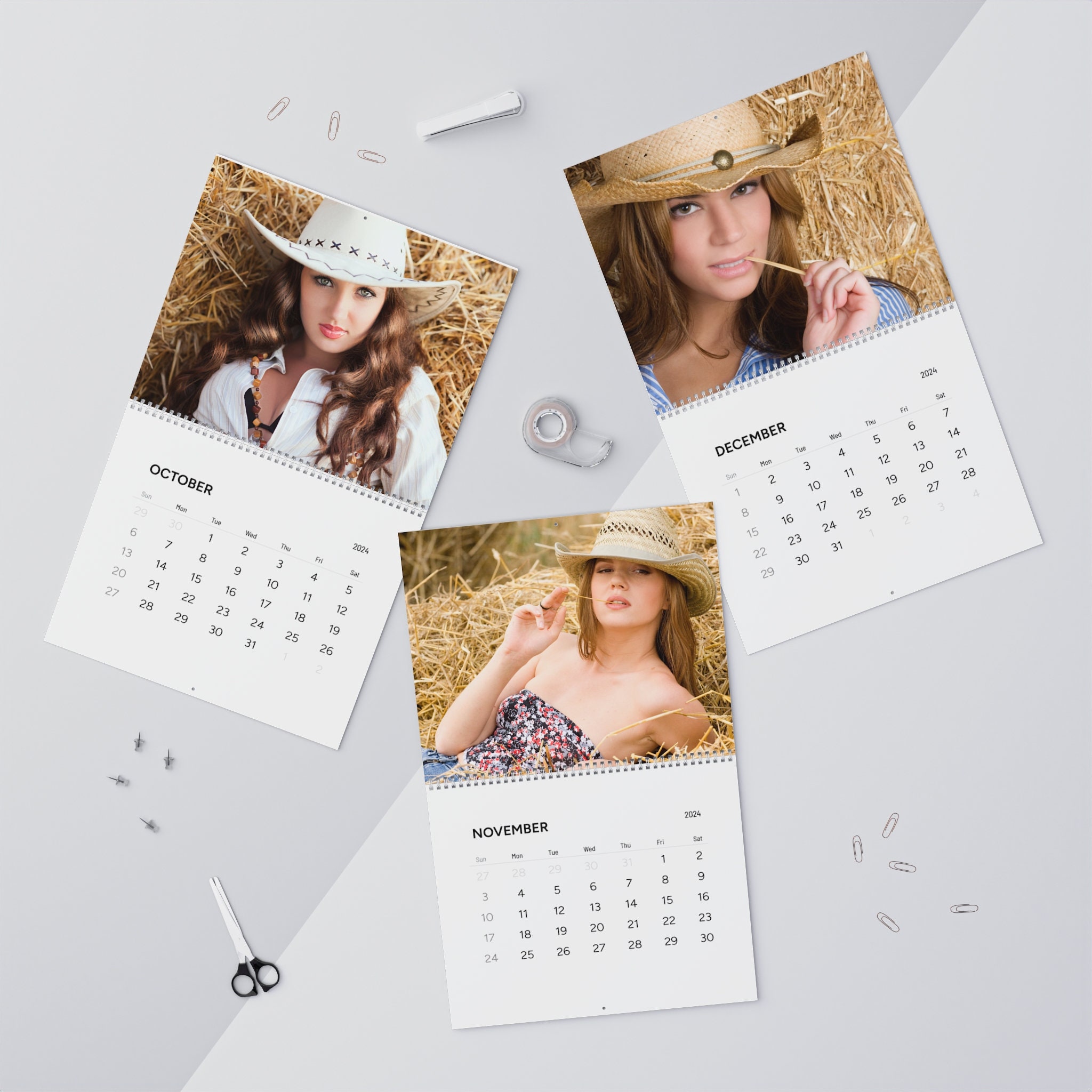Cowgirls Wall Calendars 2024, Size: 14 X 11.5 , High Quality Paper ...