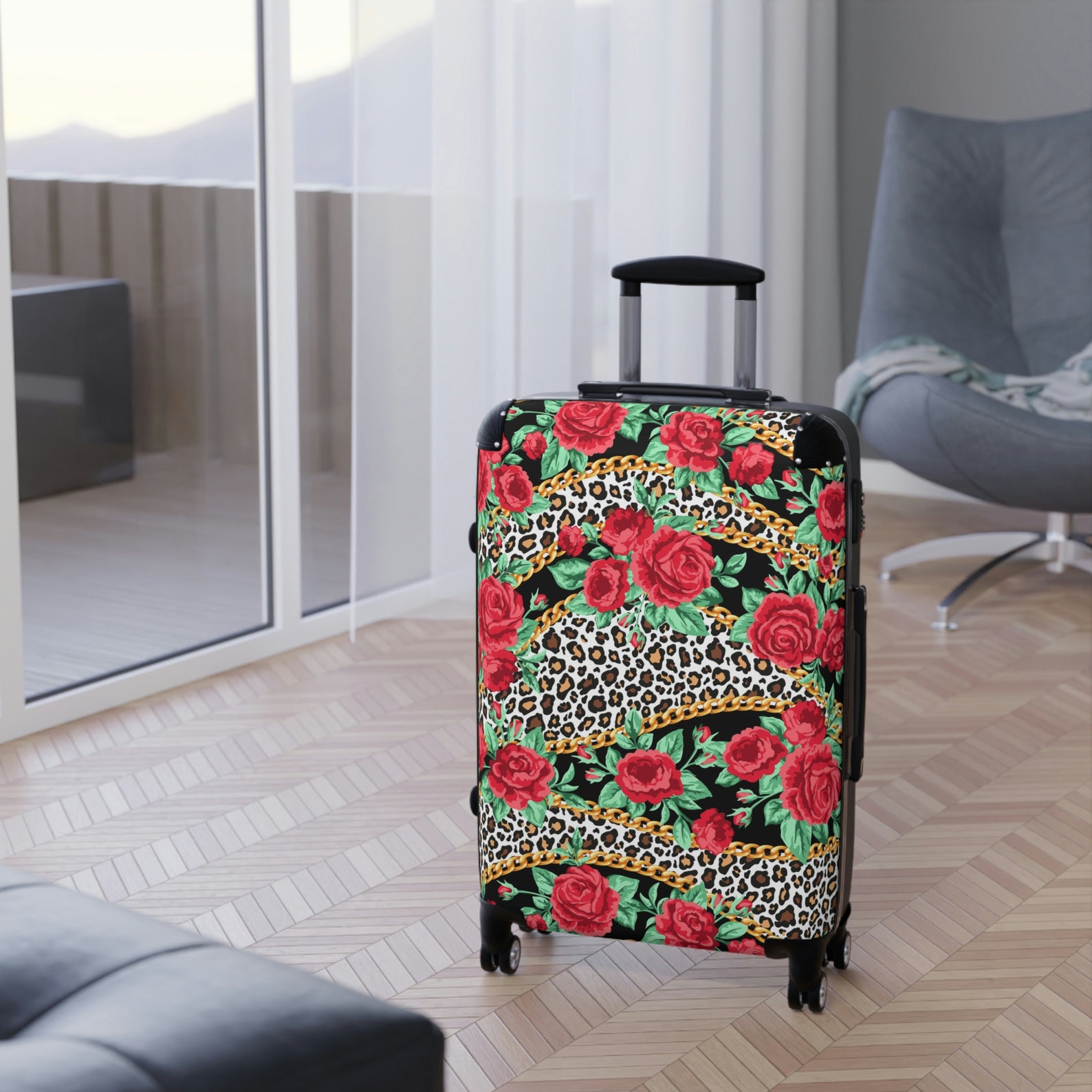 Glam Suitcase, Comes in 3 Sizes: Small, Medium and Large, Adjustable ...