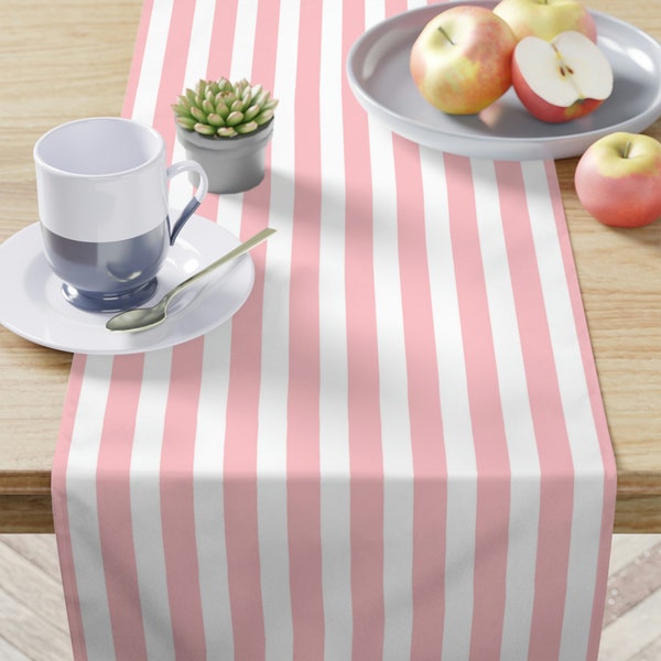 Pink Table Runner - Etsy
