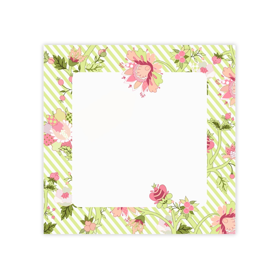 Floral Post-it® Note Pads: Sustainable Office Stationery - Etsy