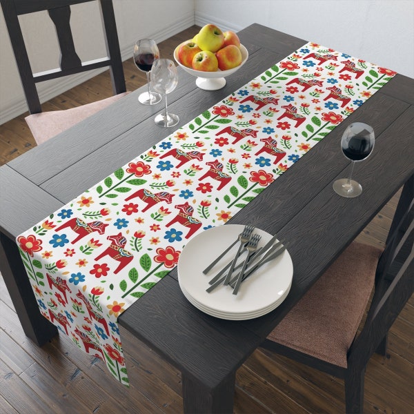 Swedish Table Runner - Etsy