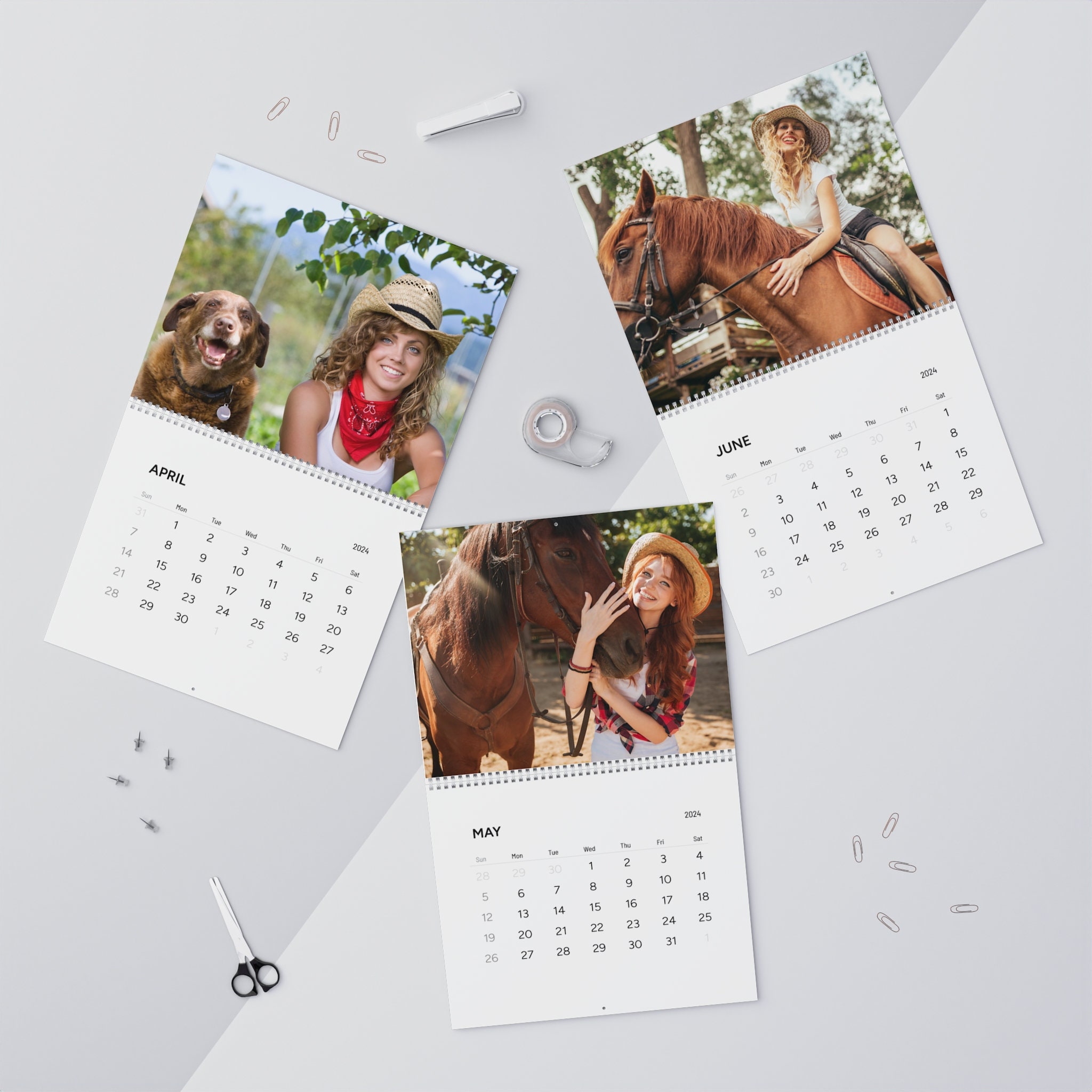 Cowgirls Wall Calendars 2024, Size: 14 X 11.5 , High Quality Paper ...