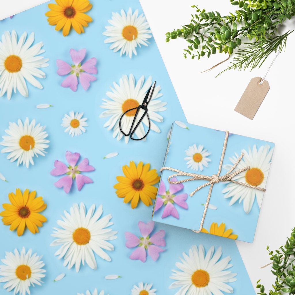 Floral Wrapping Paper 24 36 90 GSM Fine Art | Etsy