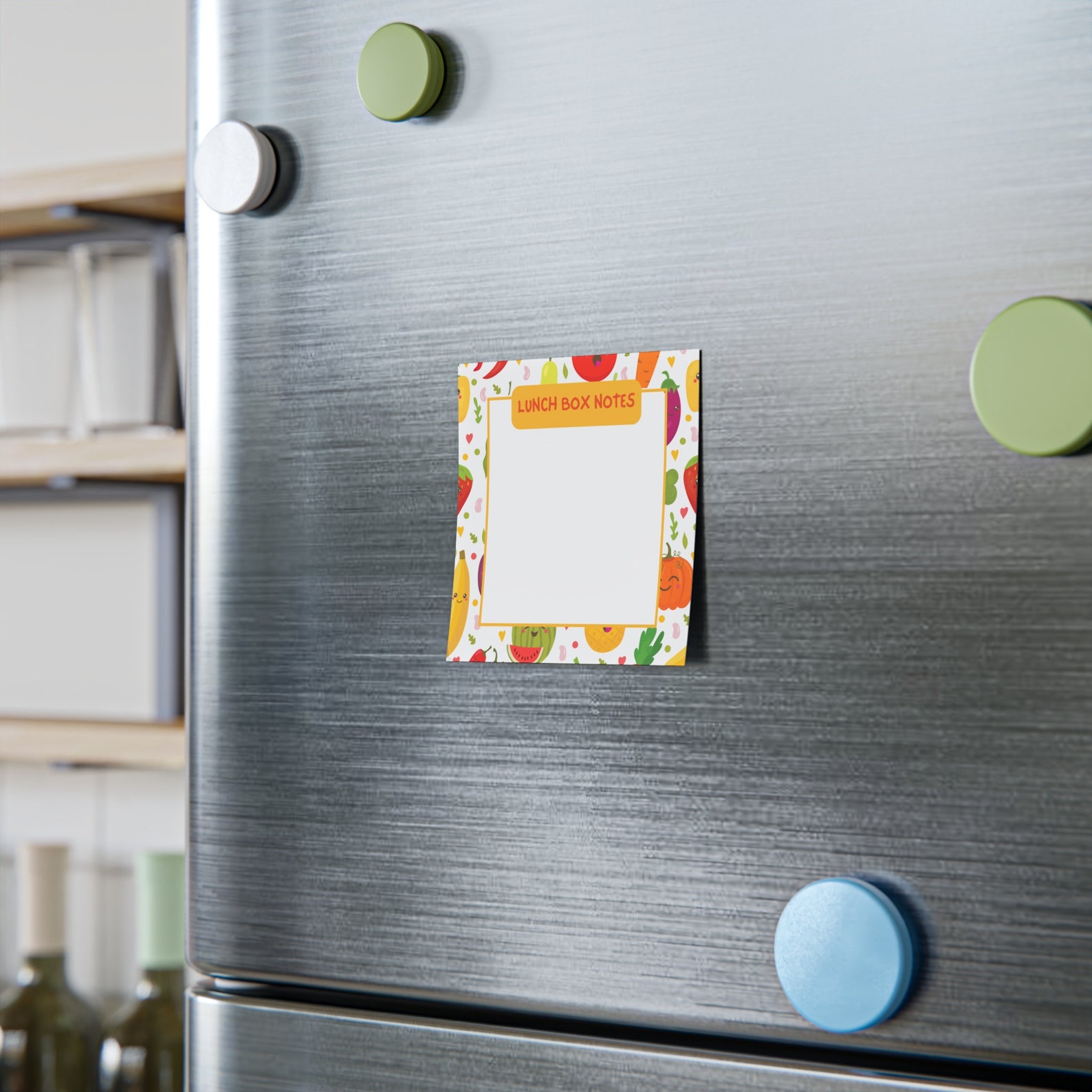 Lunch Box Notes, Fruit & Vegetable Design, 50-sheet Post-it® Note Pads ...