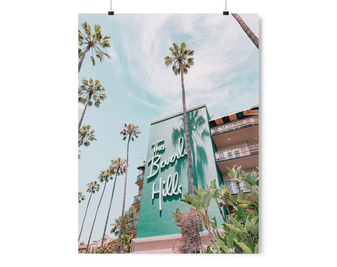 Premium Matte Posters, Beverly Hills Hotel, Size; 18" X 24", Museum ...