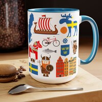 Fika Coffee Mug ( 15oz), Swedish Fika, Swedish Coffee Mug, Scandinavian ...
