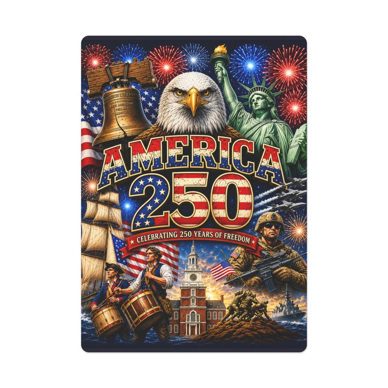 America 250 Poker Cards – Patriotic Playing Card Deck | Celebration of ...