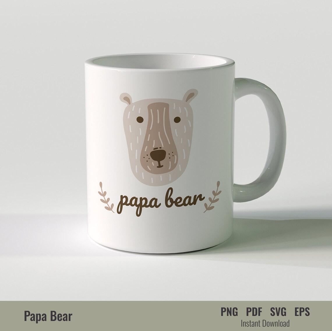 Papa Bear Illustration | Designs | Family | Digital Download | Artwork ...