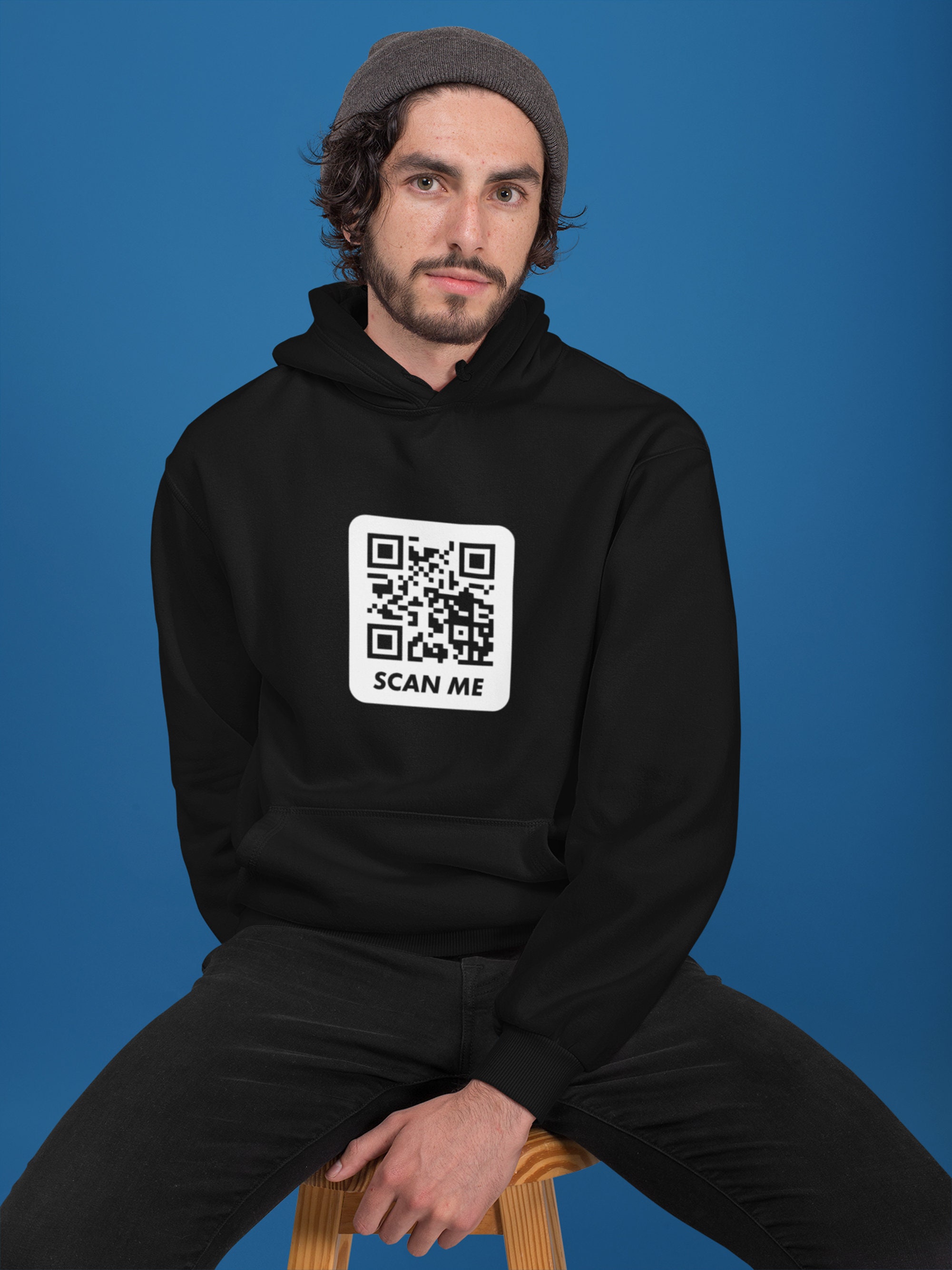 Rickroll Trolling Hoodie Rickrolling QR Code Link Funny Prank - Etsy UK