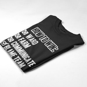 League Gamer Tshirt How to Win Meme Video Game Apparel - Etsy UK
