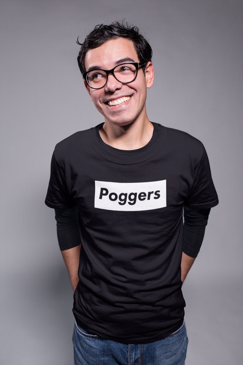 Poggers Gamer Tshirt Meme Parody Tshirt Pogchamp Emote Stream - Etsy UK