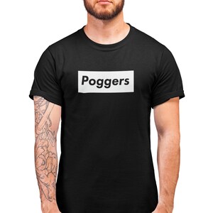 Poggers Gamer Tshirt Meme Parody Tshirt Pogchamp Emote Stream Chat ...