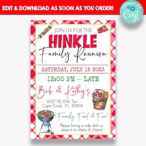 Italian Family Reunion Invitation - Etsy