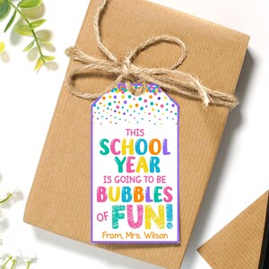 EDITABLE Pastel This Year is Going to Be Bubbles of Fun Back to School ...
