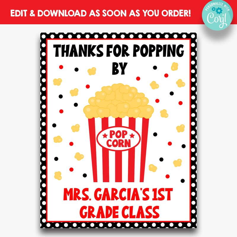 Popcorns Open - Etsy