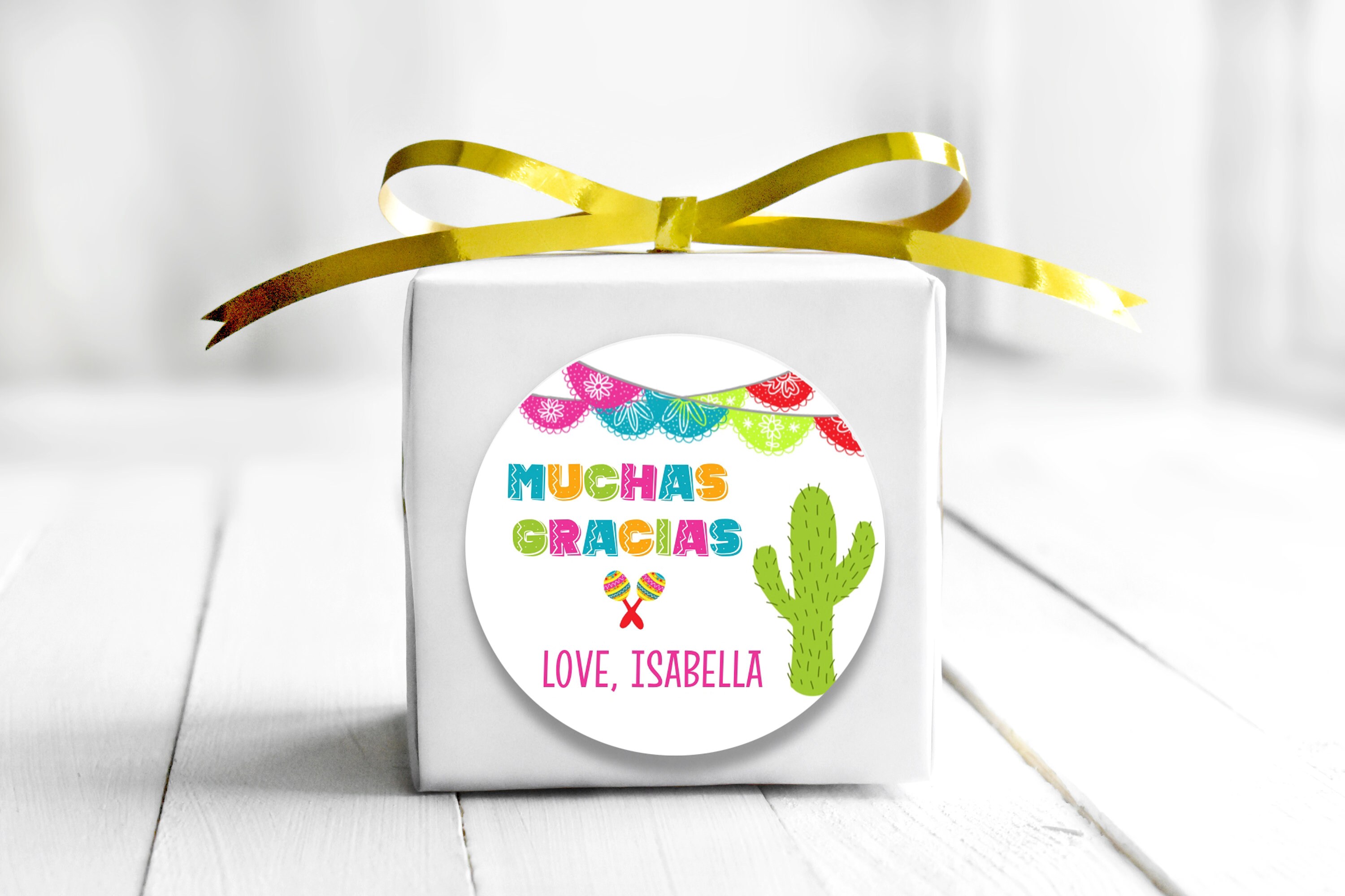 Editable Muchas Gracias Party Favor Label Fiesta Party Favor - Etsy