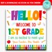 EDITABLE Welcome Back to School Kids Favor Tags for Any Grade Printable ...