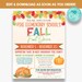 EDITABLE Fall Food Drive Flyer | Community Food Drive Fundraiser ...