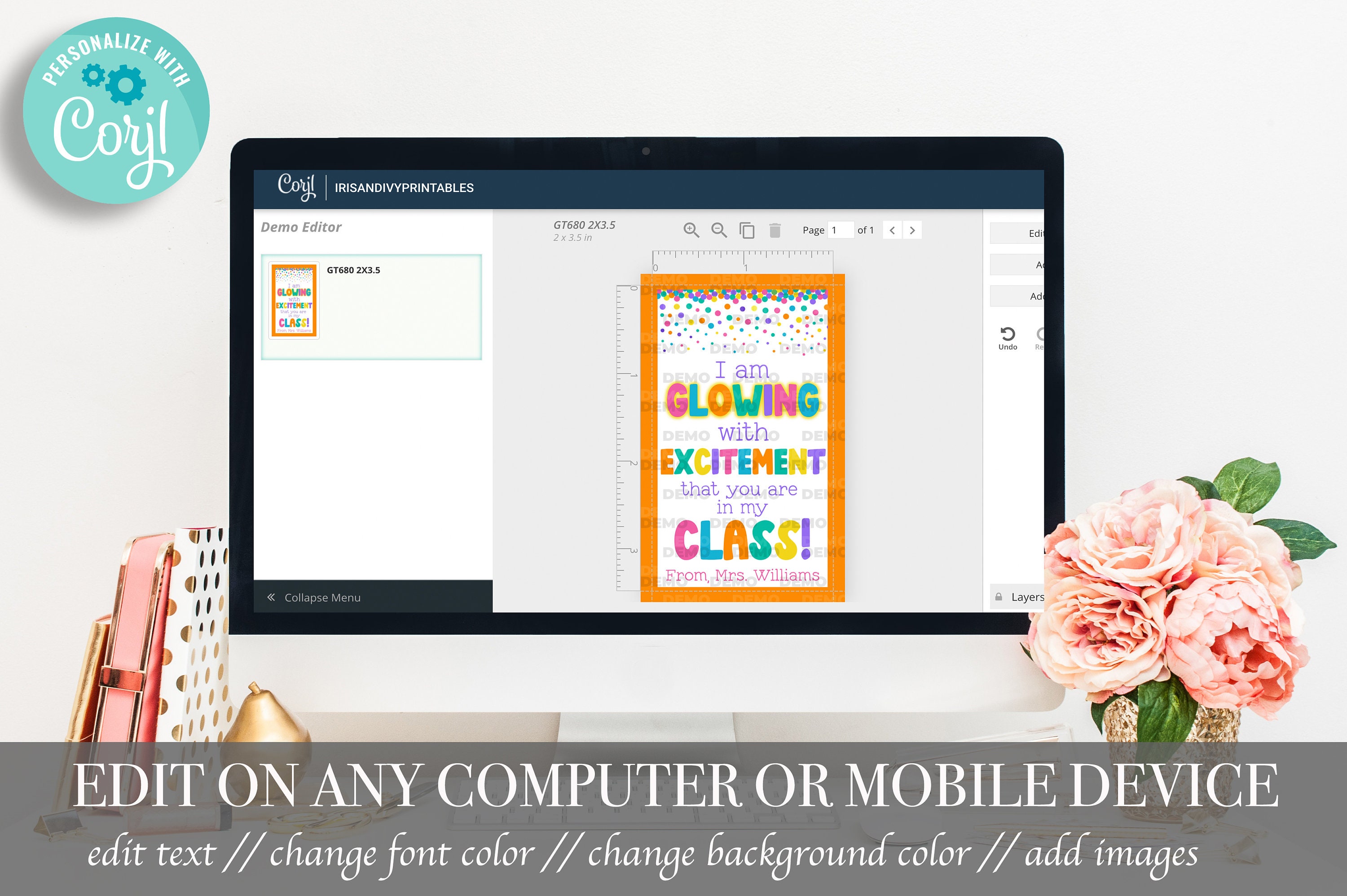 EDITABLE Pastel Back to School Survival Kit Tags | I Am Glowing With ...