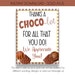 INSTANT DOWLOAD | Thanks a Choco-lot for All You Do Appreciation Sign ...