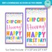 EDITABLE First Day of School Treat Tags Pastel Chip Chip Hooray Happy ...