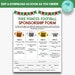 EDITABLE Football Sponsorship Form | Football Membership Form | School ...