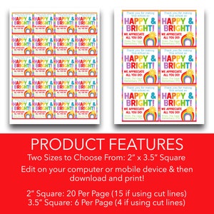 Editable Thank You for Making This School Happy & Bright Teacher ...