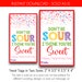 INSTANT DOWNLOAD | Don't Be Sour I Think You're Sweet Kid's Valentine's ...