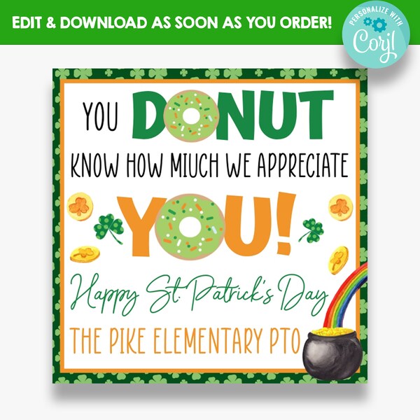 St Patrick Day Favor - Etsy